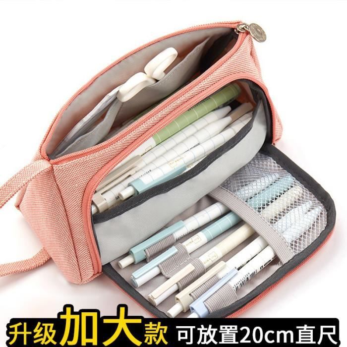 Trousse scolaire, fourre-tout pour l'école et lycée, étui à crayons ...