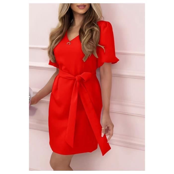 Robe Rouge Femme Rouge - Cdiscount Prêt-à-Porter