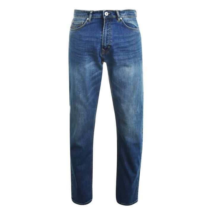Firetrap Rom Jean Droit Effet Vieilli Hommes Denim - Cdiscount Prêt-à ...