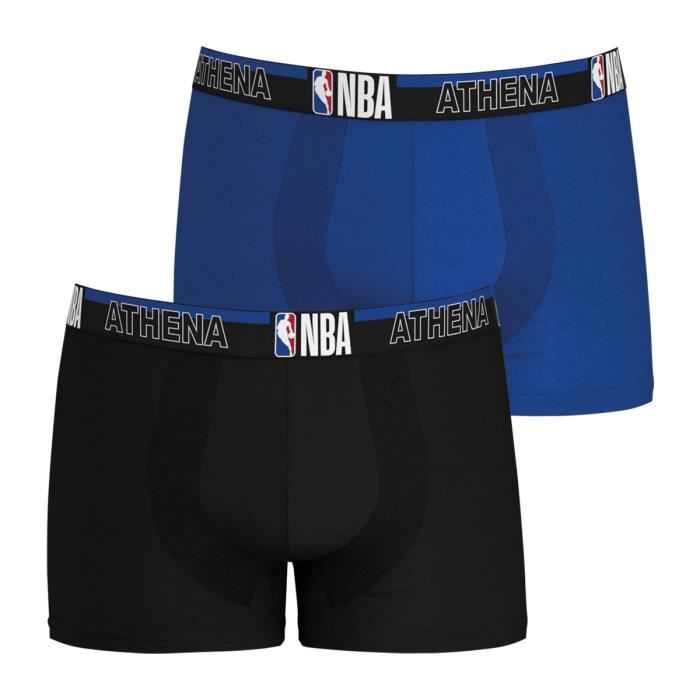 ATHENA Lot de 2 boxers NBA Bleu HOMME Noir-bleu - Cdiscount Prêt-à-Porter