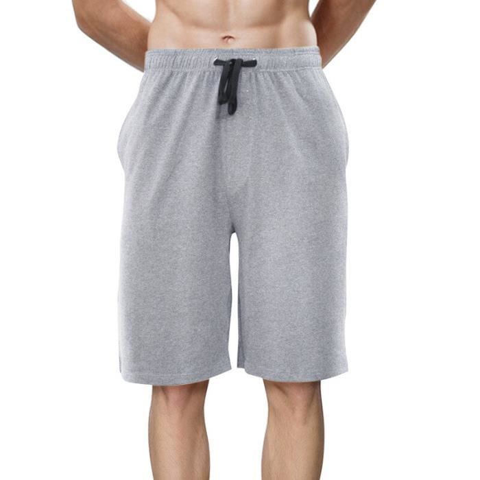Short,Short en coton décontracté pour homme, vêtement de sport, de ...