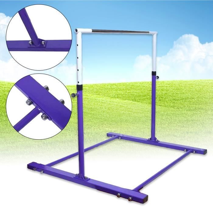 Barre de gymnastique violet barre fixe de maison High Bar hauteur ...