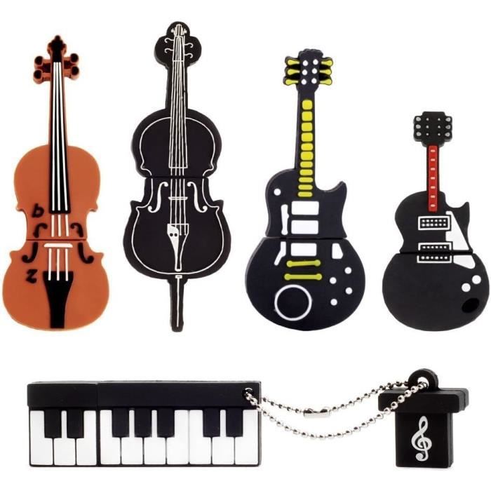 LEIZHAN Clé USB 8 Go en Forme d'Instrument de Musique Lot de 5 Mémoire Stick Idéal Cadeau pour ...