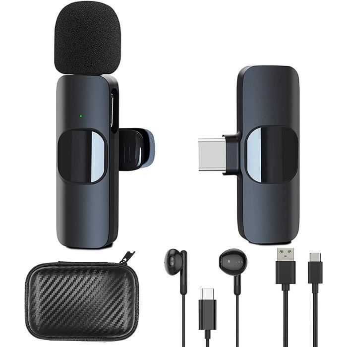 Micro Cravate sans Fil pour Smartphone USB C,2.4GHz Mini Micro Anoid ...