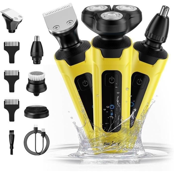 5 En 1 Rasoir Electriques Hommes, Rasoir Homme, Rasoir Barbe Homme Pour ...