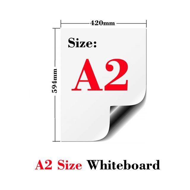 Tableau blanc,A2--Tableau blanc magnétique souple pour réfrigérateur ...