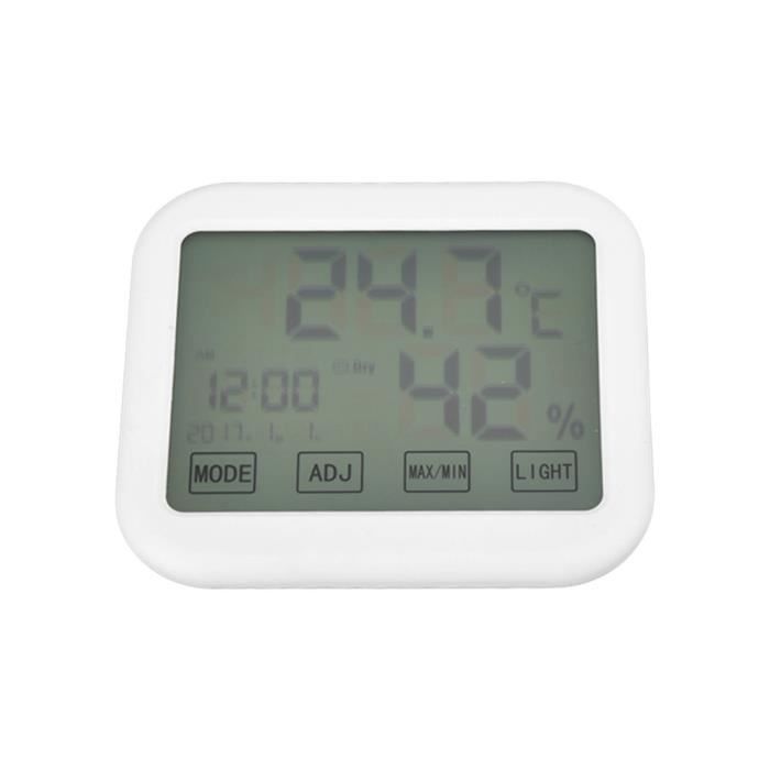 Zerone Temperature Humidity Recorder, Digital Thermometer Smart Touch ...