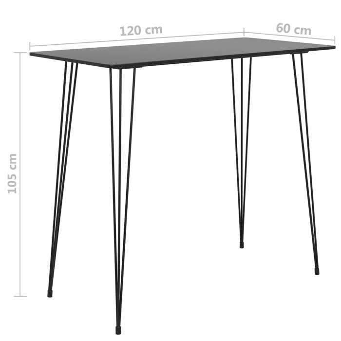 VidaXL Ensemble de Bar 7 pcs Mobilier de Bistrot Meubles de Pub Table ...