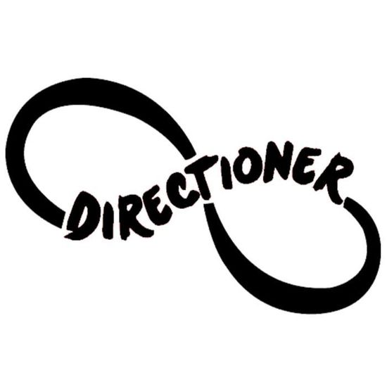 Stickers noir directioner logo fan one direction - Cdiscount Maison