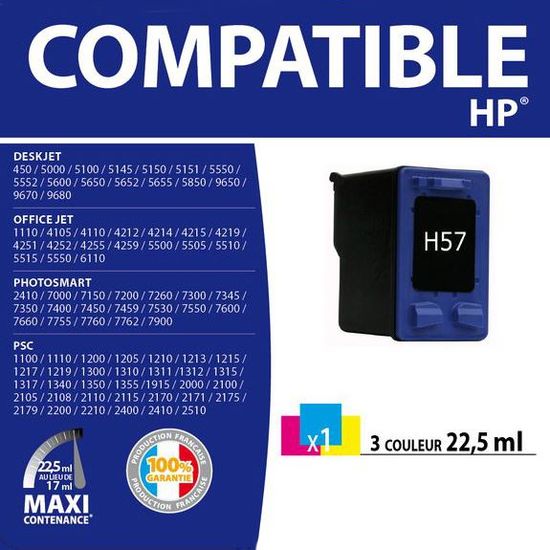 Cartouche compatible HP No57 pour imprimante HP… - Cdiscount Informatique
