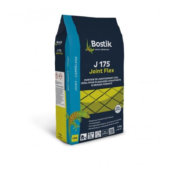 Mortier de jointoiement - BOSTIK - J-175 Joint Flex - Blanc - Souple ...