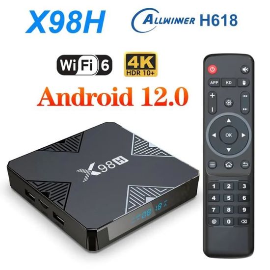 Boîtier Smart TV - LANGTU - X98H - Android 12 - 2 Go RAM - 16 Go ...