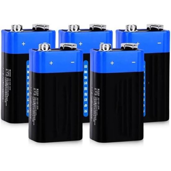 Pile 9V Cube Pile 6F22 Carré Laminée Télécommande Microphone Multimètre ...