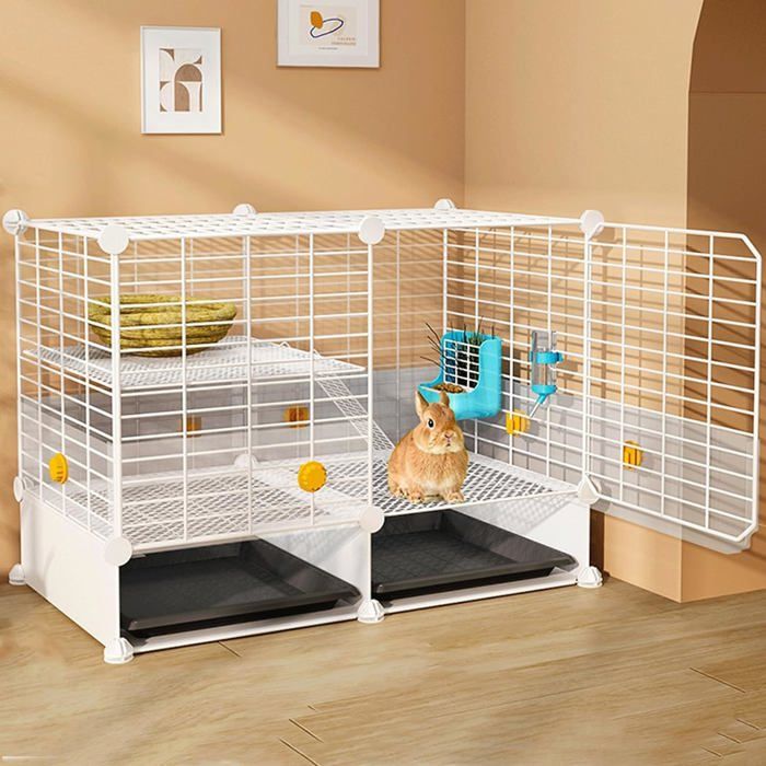 CLAPIER-One Color Cage Lapin Intérieur Minimaliste Maison Lapin ...