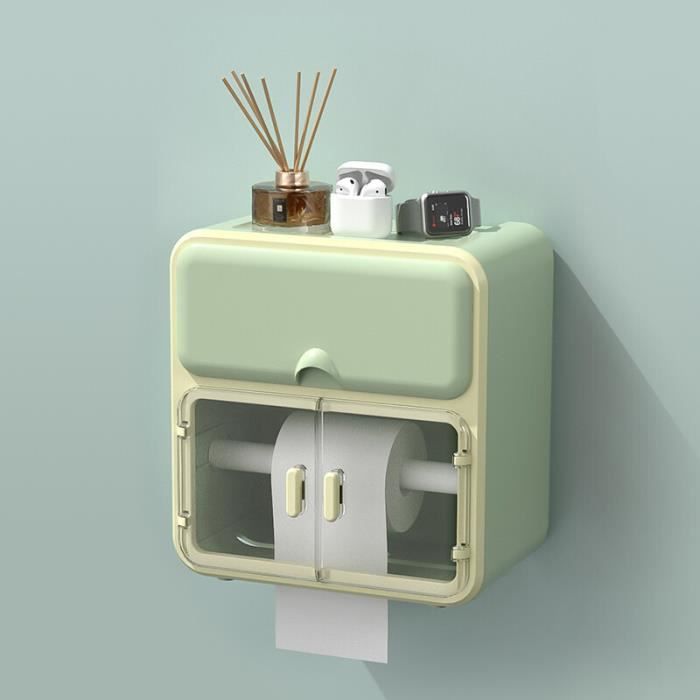 Porte-Rouleaux,HOToilet-Porte-Papier Toilette Étanche,Étagère à ...