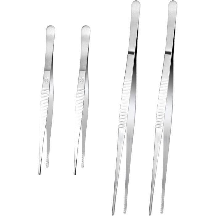 4 Pièces Pinces Cuisine, Pince Barbecue En Inox, Pince Precision ...