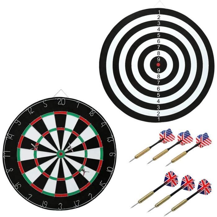 54011 Cible, diamètre 45 cm, avec 6 fléchettes Mixte Adulte ...