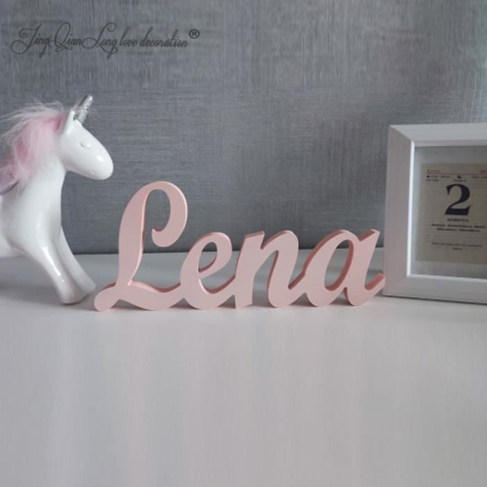 Blanc - Lettrage personnalisé, décoration de chambre'enfants, cadeau ...