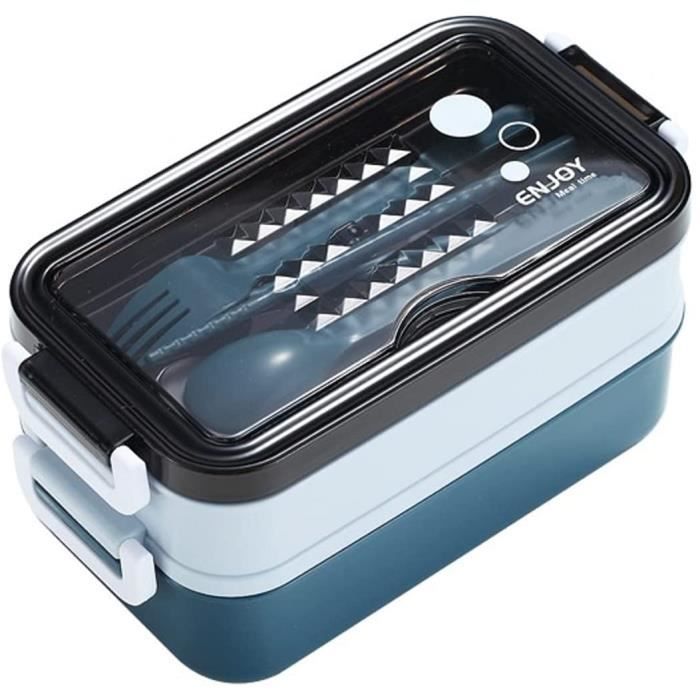 Lunch box, boîte à repas , boite bento pour enfant adulte en 2 etages ...