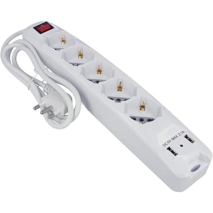 Multiprise Électrique Usb, Multiprises Électriques Avec 2 Ports Usb 5 V ...