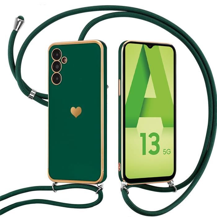 Coque Cordon pour Samsung Galaxy A04s / A13 5G Motif Cœur Antichoc Anti ... Coque Cordon pour Samsung Galaxy A04s / A13 5G Motif Cœur Antichoc Anti ...