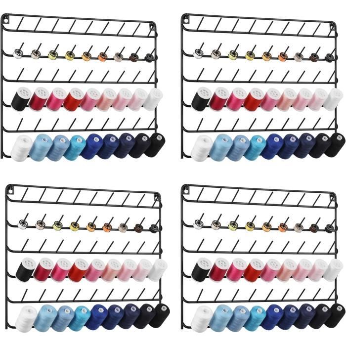 Lot De 4 Porte-Fil À Coudre 54 Bobines - Porte-Fil - Organisateur De ...