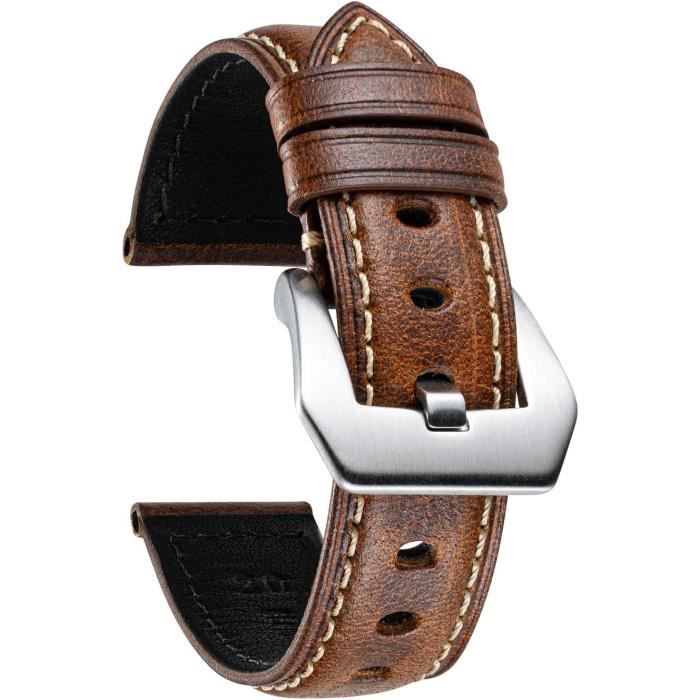 Bracelets De Montre En Cuir Pour Homme Femme Bracelet Montre Cuir Ciré ...