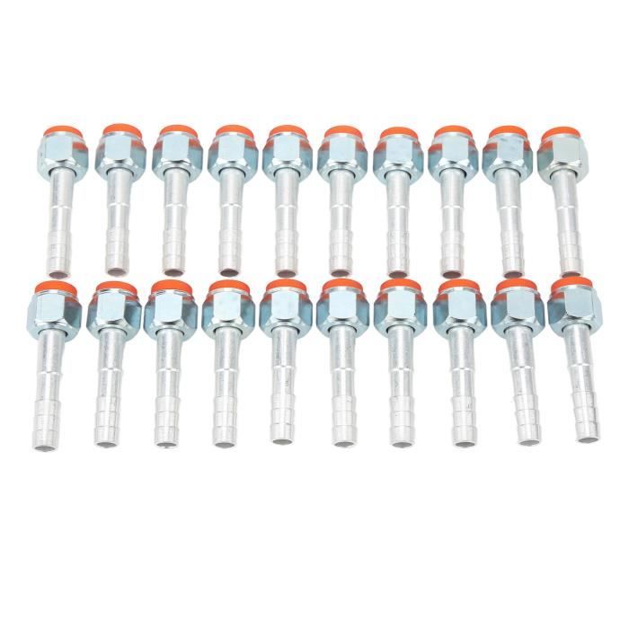 Dioche Raccord cannelé pour tuyau de climatisation en aluminium 20 PCS Air Conditionné Tuyau ...
