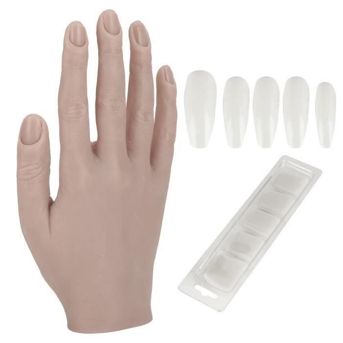 BD15926-main d'entraînement d'art d'ongle Main de formation d'ongles en ...