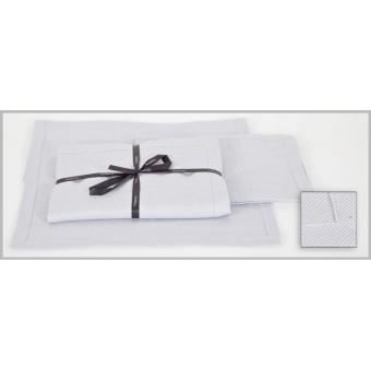 Serviette de table VENISE Lin chevron Couleur Perle Taille 41x41 ...