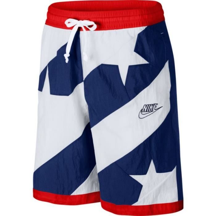 Short de Basket Nike Dri-fit Throwback Bleu - Cdiscount Sport