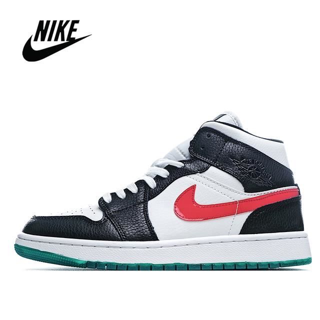 Air-Jordan 1 midlight gris fumée original, chaussures de basketball ...