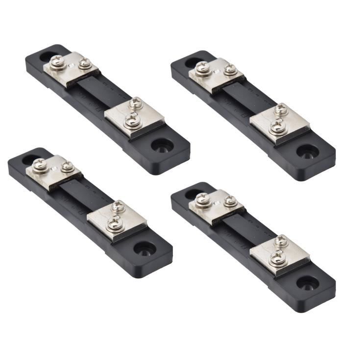 SALALIS Shunt de courant d'ampèremètre 4Pcs Kit Shunt de Courant Outil ...