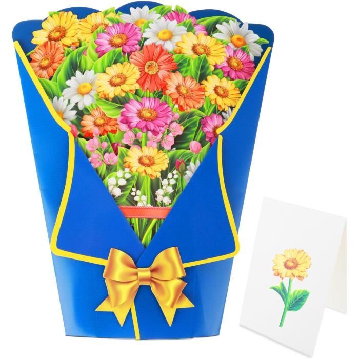 Cartes Pop-Up 3D De Fleurs En Papier Carte De Vœux Pop-Up 3D Fleurs ...