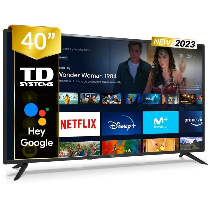 Smart TV 40 pouces Full HD Hey Google Official Assistant avec contrôle ...