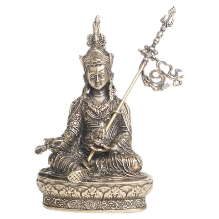 Mini Statue de Bouddha tibétain en cuivre antique Figurines Décor d'Asie de l'Est Décor de salon ...