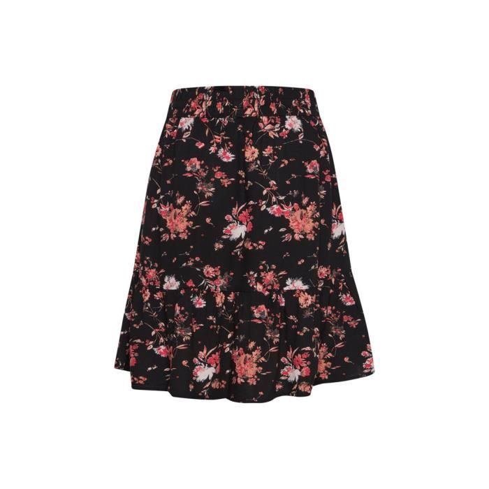 Jupe courte femme - b.young - Bymmjoella 2 - couleur Coral cloud mix ...