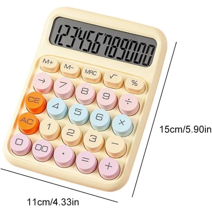 Calculatrice De Bureau Calculatrice De Bonbons Colorée Avec Écran Lcd À ...