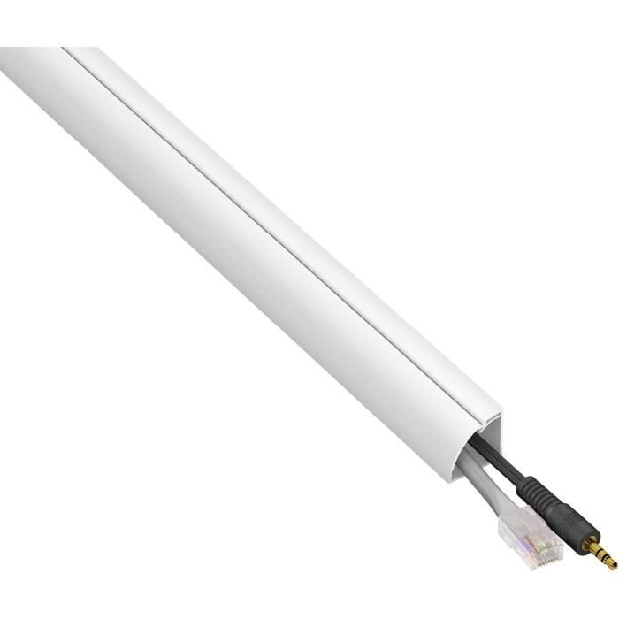 D-Line Goulotte Passe-Cable Quart de Rond, Solution Moulure sol - 22mm ...