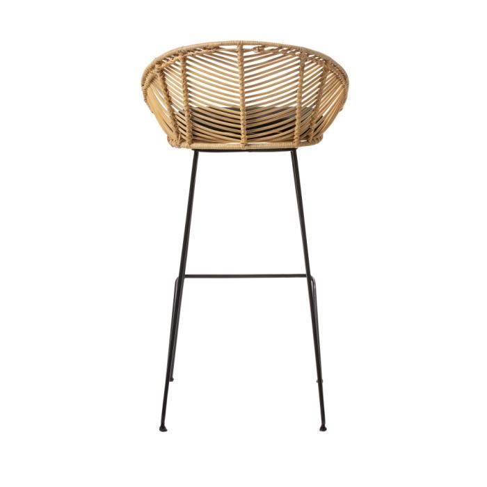 Tabouret de bar en rotin 76cm Naulu - Couleur - Naturel - Cdiscount Maison