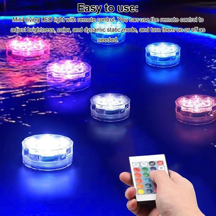Lumières Led Submersible,Lampe Sous-Marines Led Imperméable,Éclairage ...