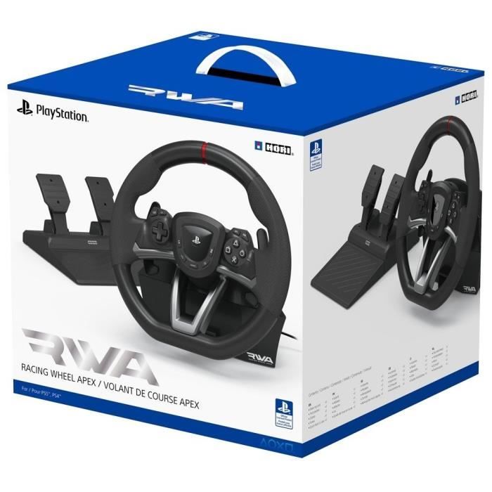 Volant de course Racing Wheel Apex - HORI - PC, PS4 et PS5 - Pédales ...
