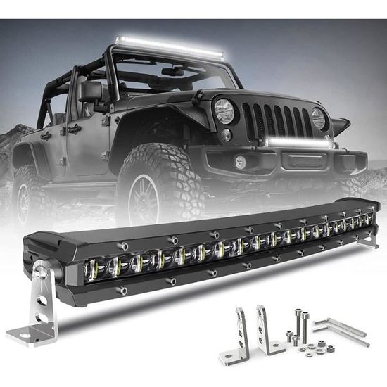 20 Pouces Barre Rampe LED 4x4 12V 24V Longue Portée Additionnelle ...
