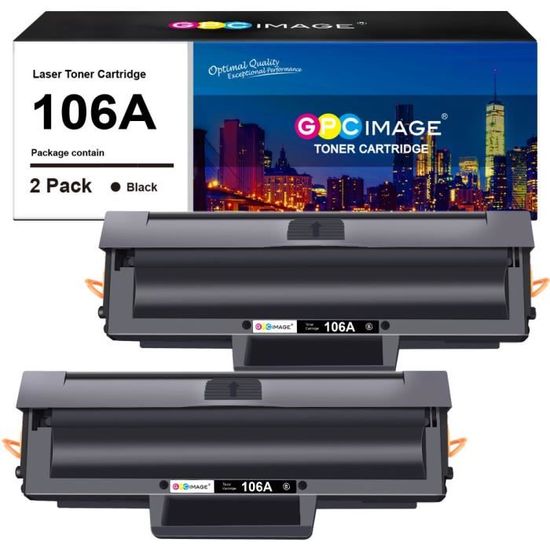 106A Cartouches de Toners GPC IMAGE 2 Pack Compatibles pour HP 106A ...