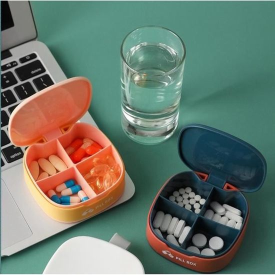 ZJCHAO Organisateur de pilules Pill Organizer Portable Pill Box Mini ...