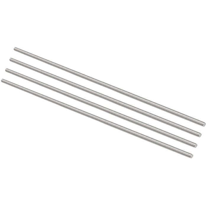 M4 X 200Mm Entièrement Fileté Goujons X 4Pcs 304 Inox Acier Tige Barre ...