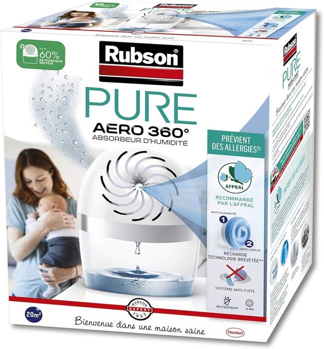 Rubson Aero 360° Pure Absorbeur D'Humidité, Assainisseur D’Air ...