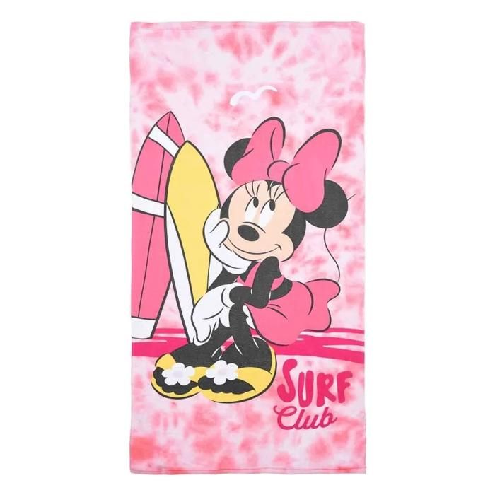 Serviette de Plage Disney Minnie Mouse "Surf Club" - Cdiscount Maison