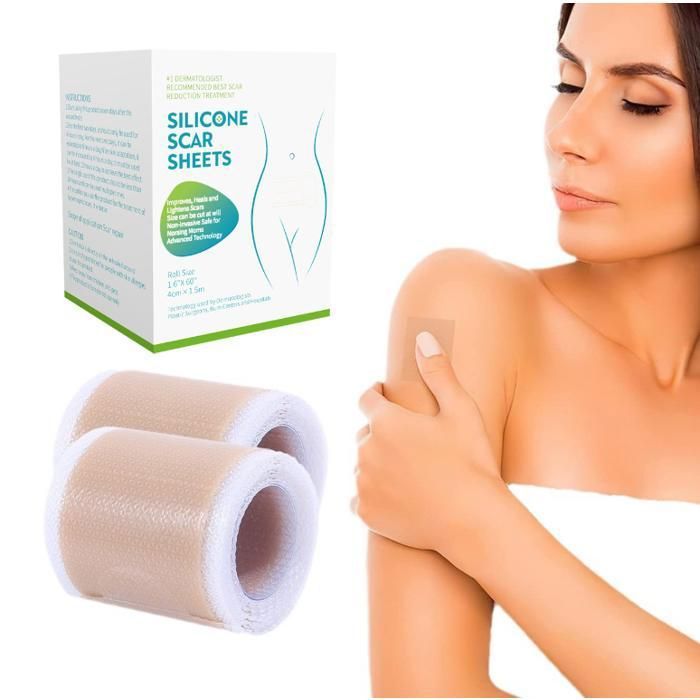 Pansement Silicone Cicatrice,Silicone Scar Sheets,Scar Tape Patch Cicatrisant Réutilisables ...
