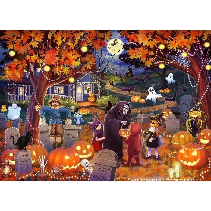 Halloween Puzzle 1000 Pieces Trick Or Treat Puzzle 1000 Pièces Adultes ...